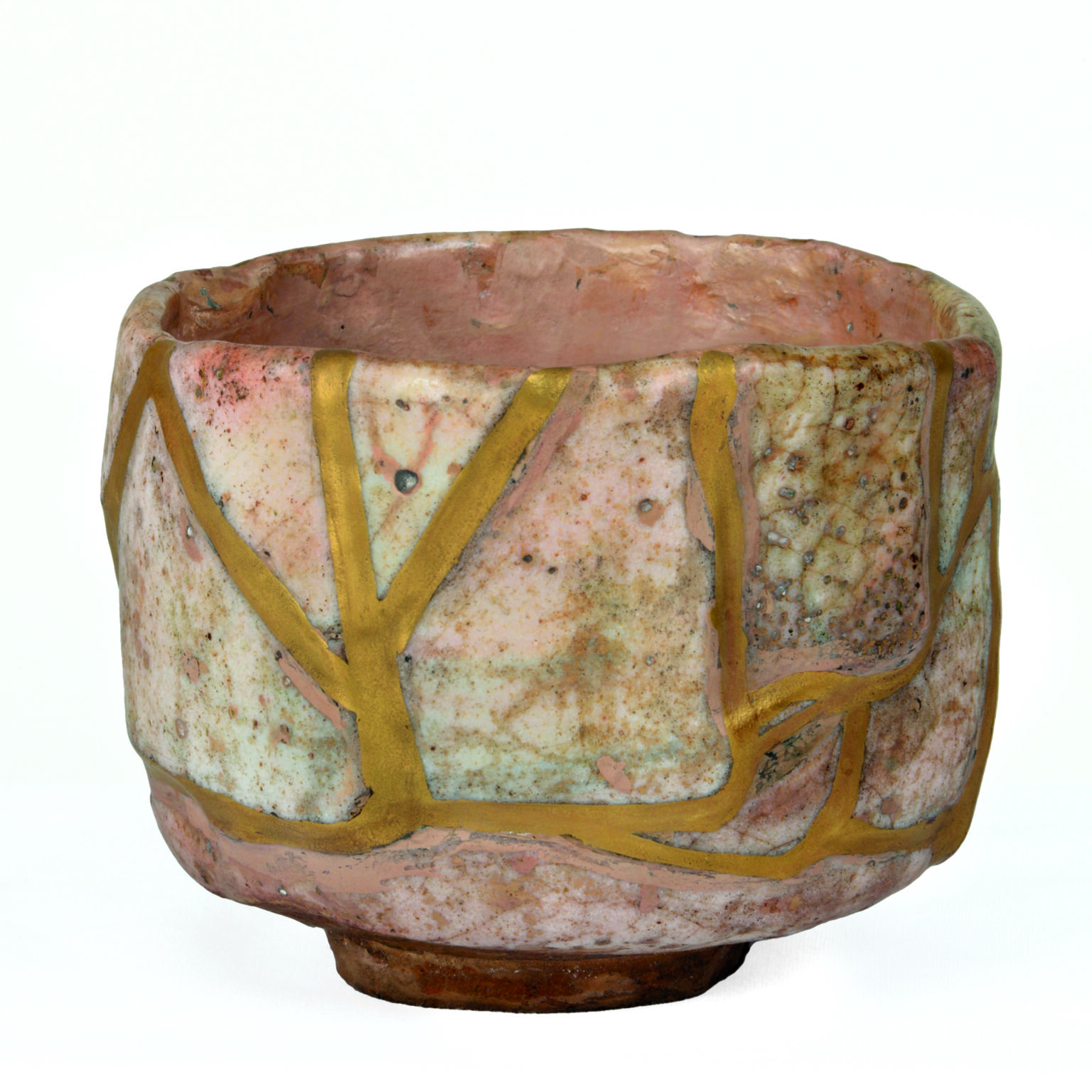 2022-032 Yobitsugi shino Chawan - Kintsugi Showzi